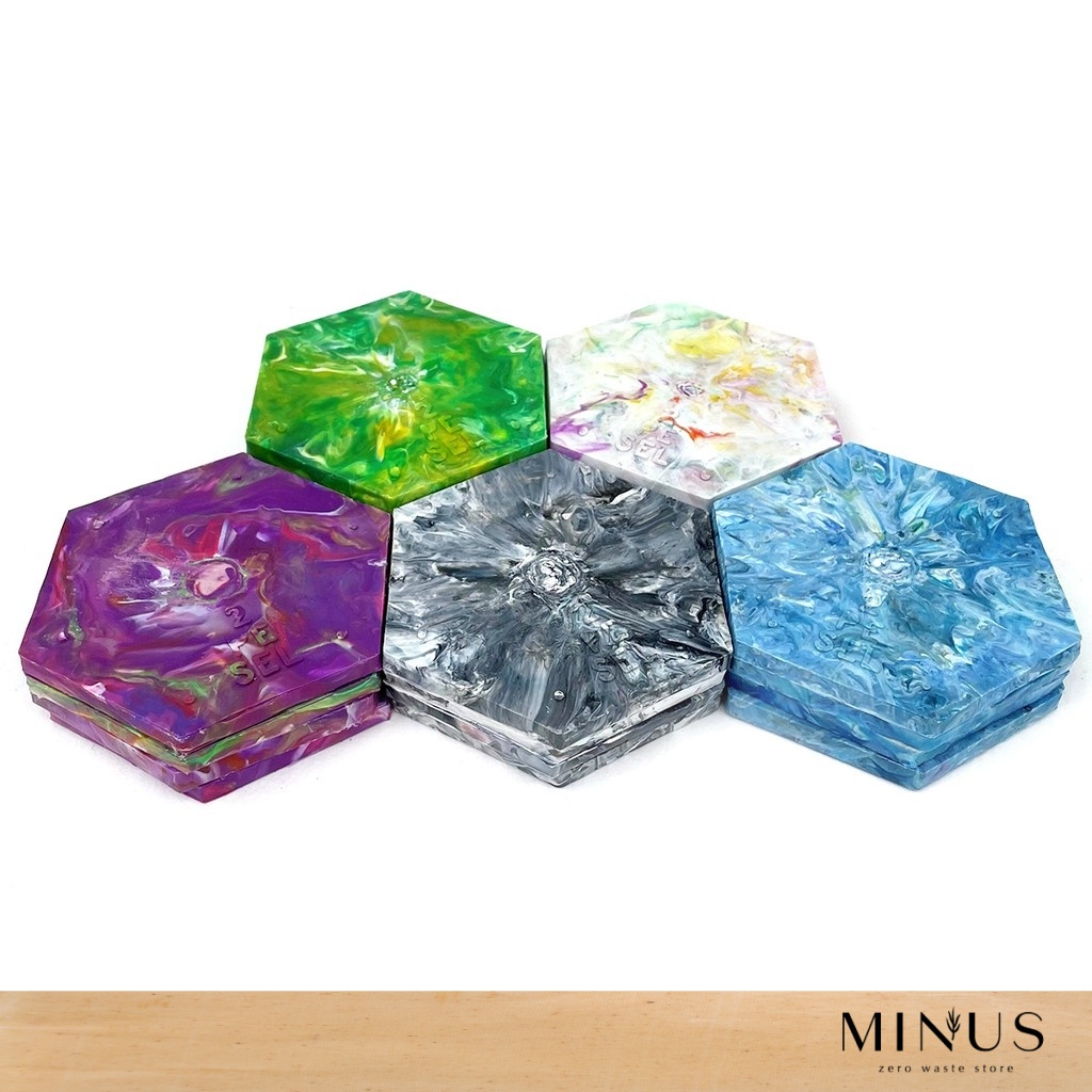 Recycled Plastic Coaster 再循环塑料杯垫 l Conservation l Recycled l Zero Waste ...