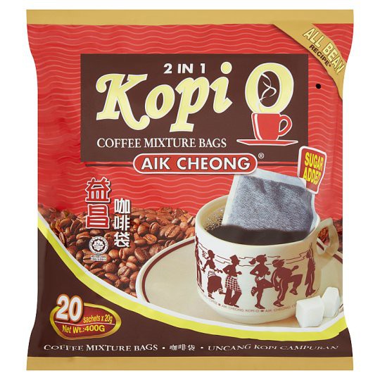Aik Cheong Kopi O 2 in 1 Coffee Mixture Bags 20 Sachets x 20g (400g) | Shopee Malaysia