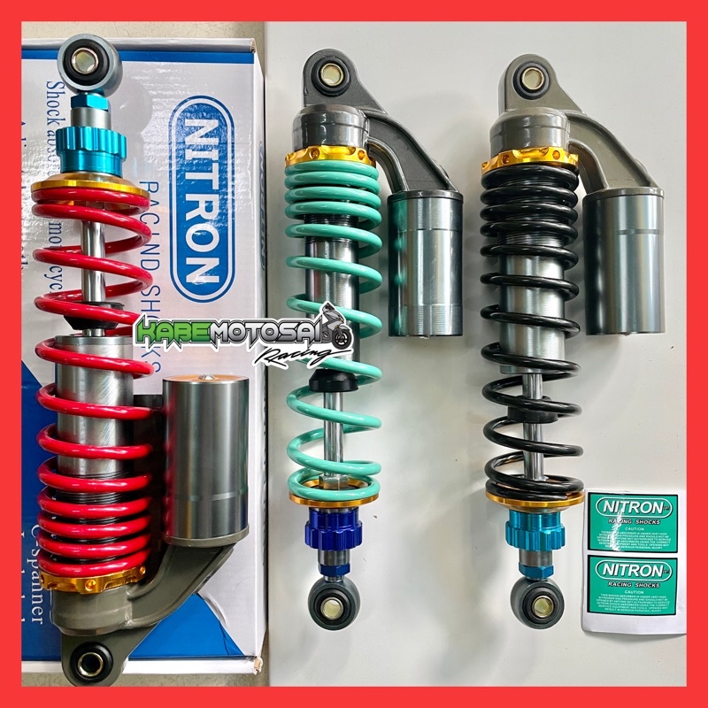 🏁 NITRON ADJUSTABLE ABSORBER 330mm WAVE 125 🏁 HONDA WAVE 125 100 100R ...