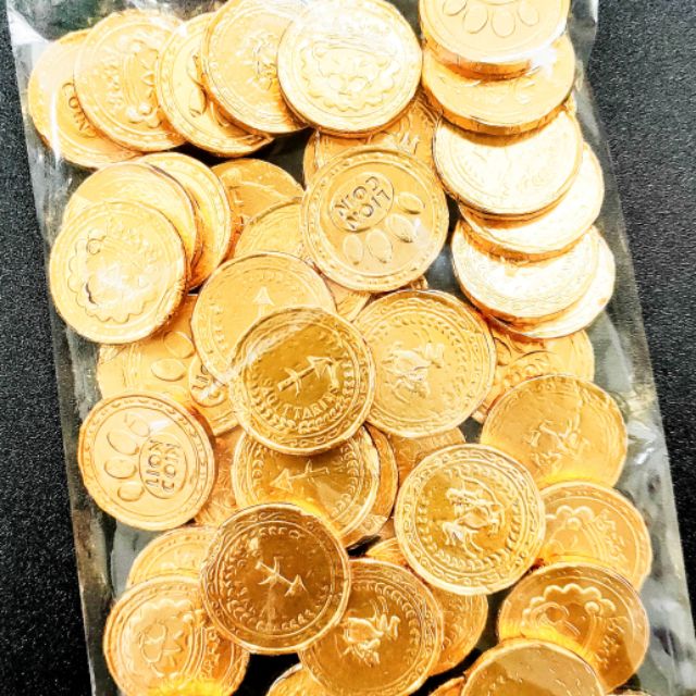 50 pcs chocolate gold coin / Emas Choco | Shopee Malaysia