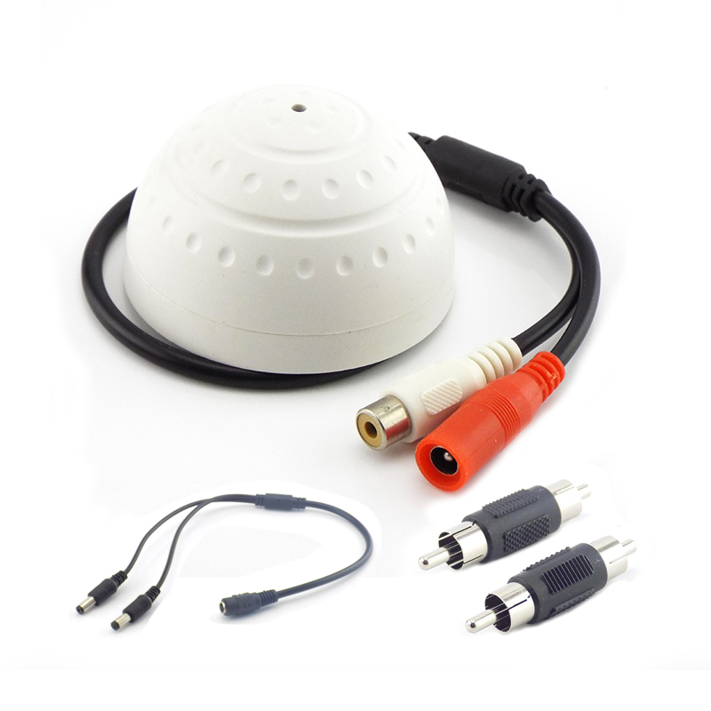 CCTV Pickup Microphone Audio Sound DC 1 to 2 Way Power Splitter Cable ...