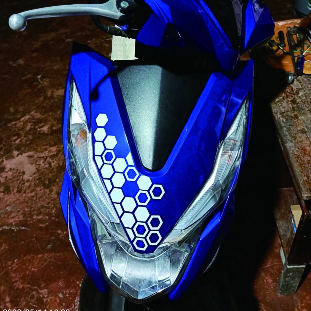 Honda Beat Front Sticker Decals Honeycomb Motorcycle sticker | Shopee ...