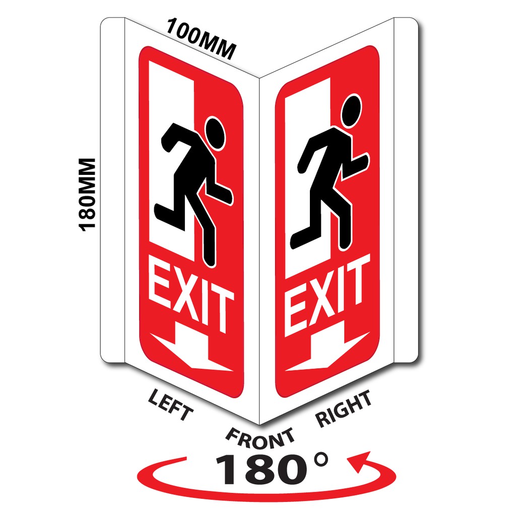 FIRE HOSE KEEP CLEAR / FIRE EXTINGUISHER 3-WAY CORRIDOR SIGN BOARD ...