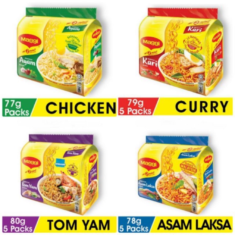 MAGGI MEE NOODLE 5 PACKS 79G | Shopee Malaysia