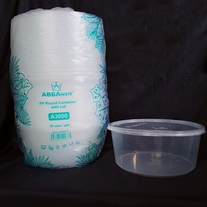 ABBAware A3000 Round Container (30sets±) 3000ml | Shopee Malaysia