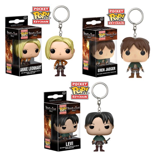 Levi Eren & Annie Attack On Titan Keychain OEM | Shopee Malaysia