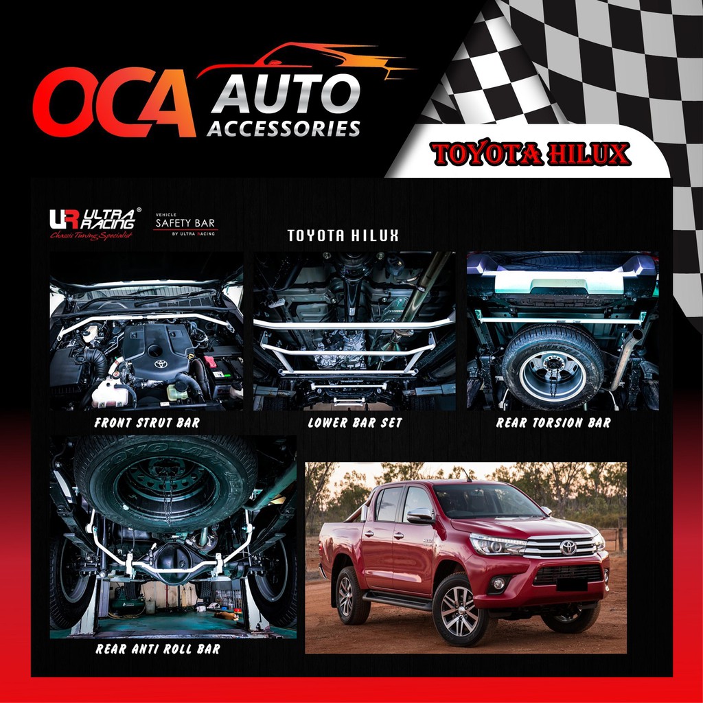 Toyota Hilux Revo AN120 KUN26 2.4D 2.8D Ultra Racing Bar Safety Bar ...