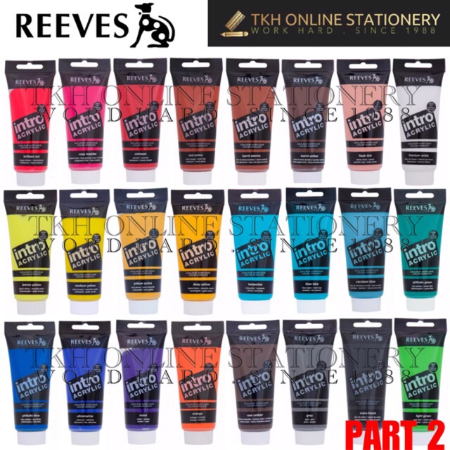 100ml Reeves Intro Acrylic Colour | Shopee Malaysia