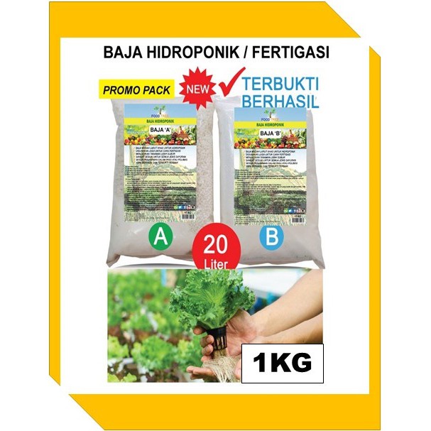 Set Baja AB 1KG Untuk Fertigasi dan Hidroponik Sayur Daun Hydroponic ...