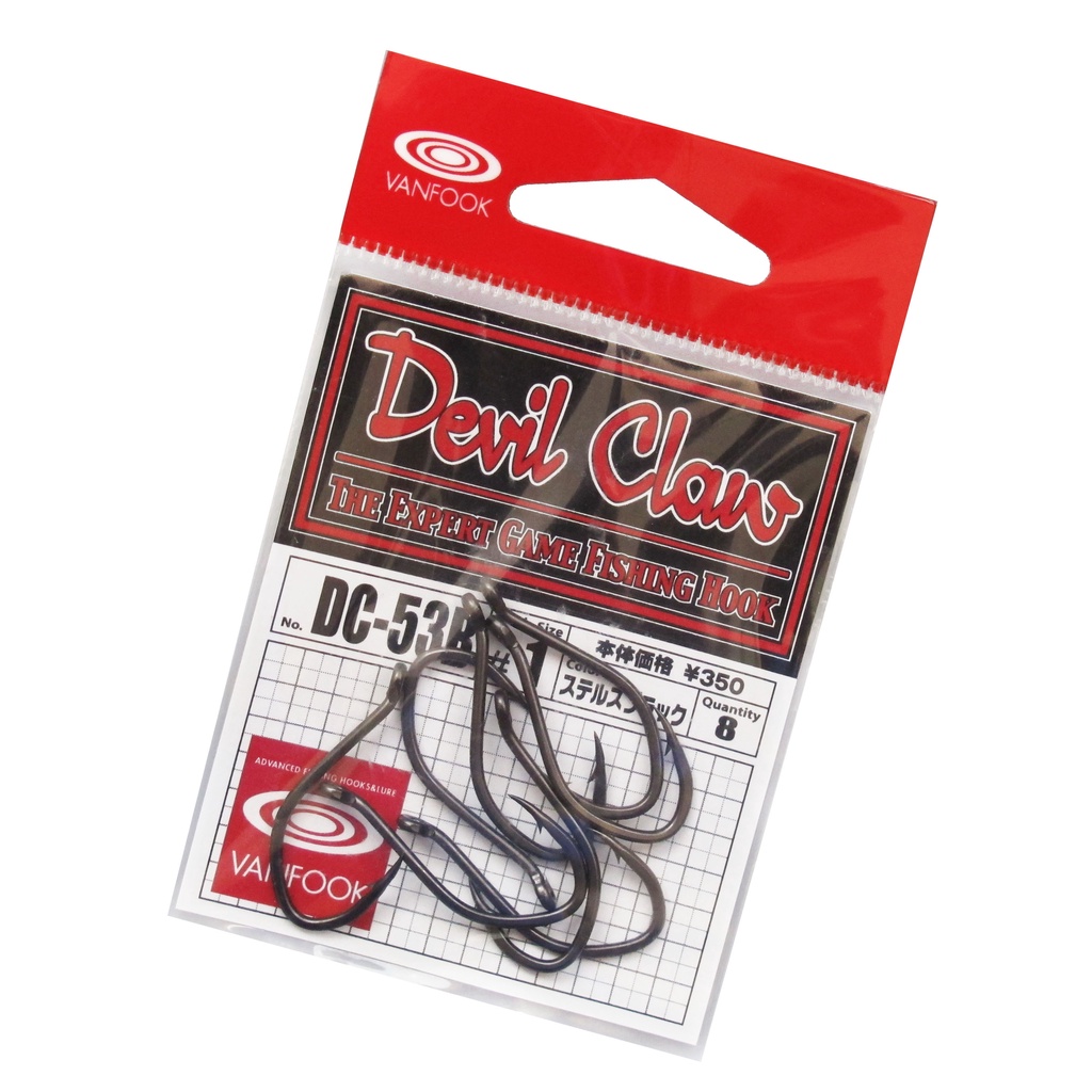 Vanfook fishing hook DC-53B Devil claw hook for jigging | Shopee Malaysia