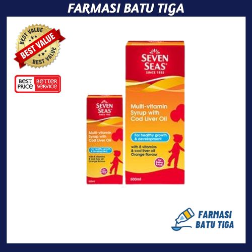 SEVEN SEAS MULTI-VITAMIN SYRUP WITH COD LIVER OIL 100ML/500ML | Shopee ...