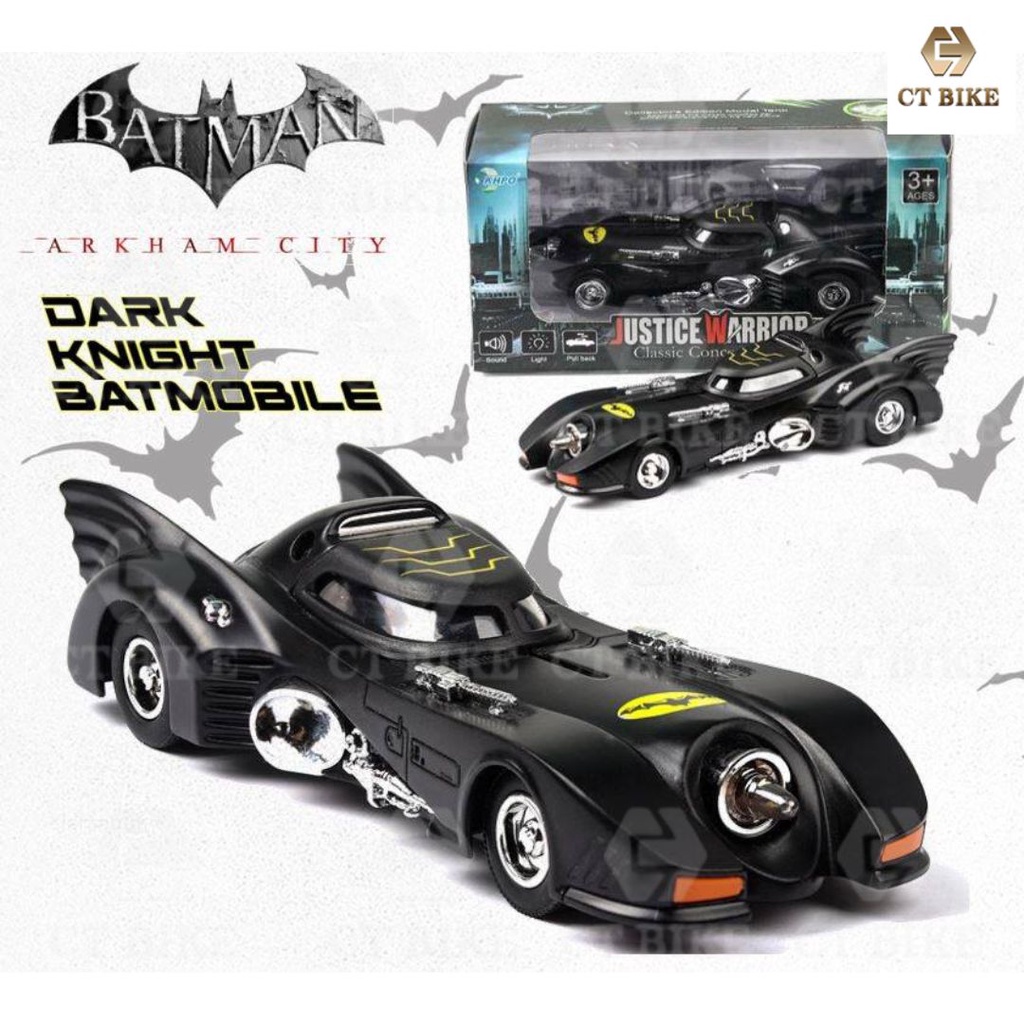 Dc Super Heroes Batman Diecast Car 1989 Batmobile Metal Model With ...