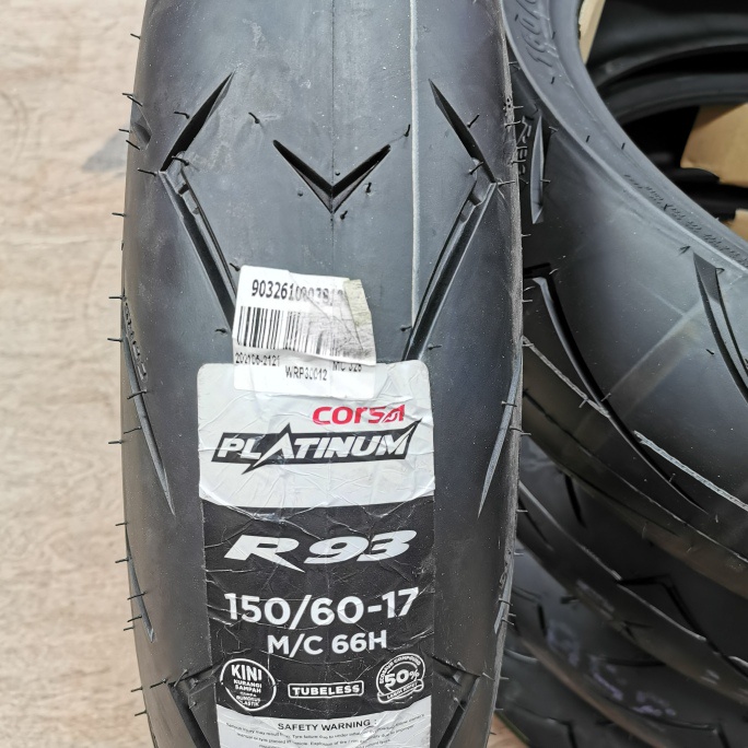 CORSA TAYAR PLATINUM R93 RACING SOFT COMPOUND TIRE FOR R25 R15 MT15 ...