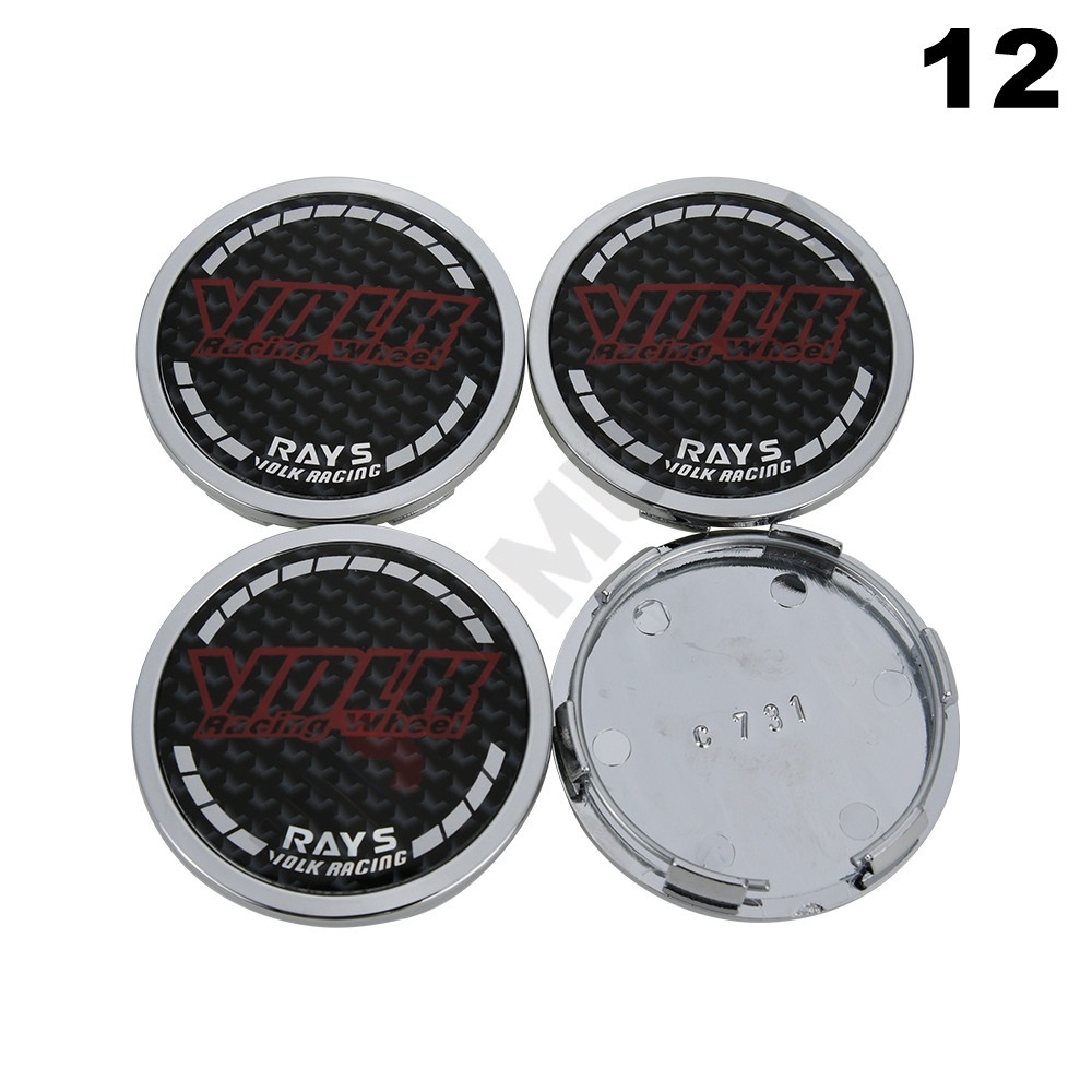 4 Piece VOLK RAYS TE37 Center Cap 60MM Hub Cap Car Wheel Cover Caps ...