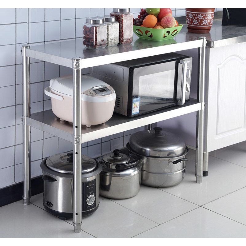Stainless Steel Kitchen Rack Storage Organizer Oven Microwave Shelves ...