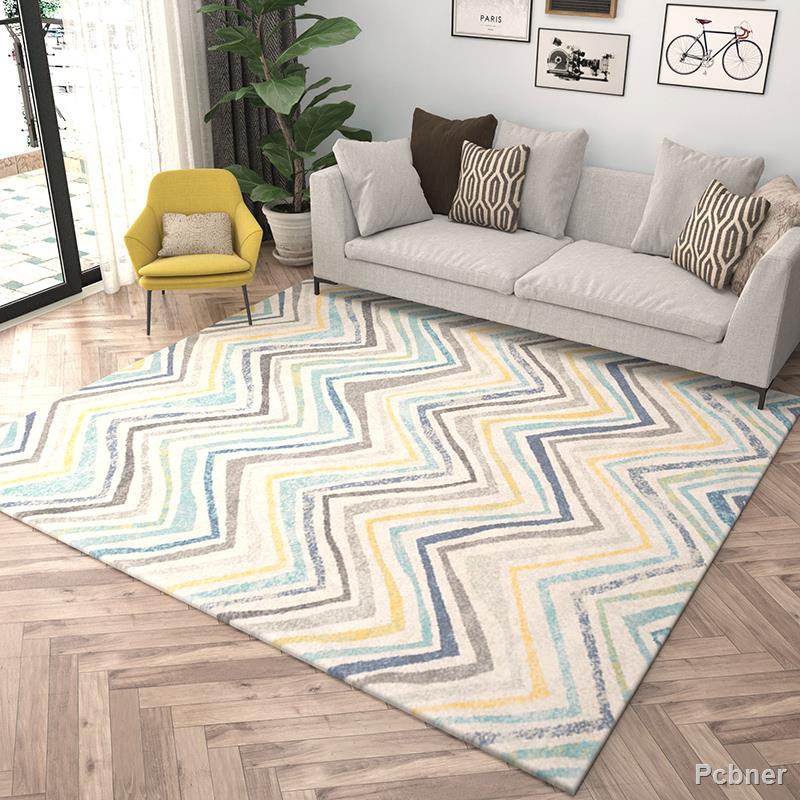 Karpet Nordic ruang tamu sofa moden minimalis kopi bantal abstrak rumah ...