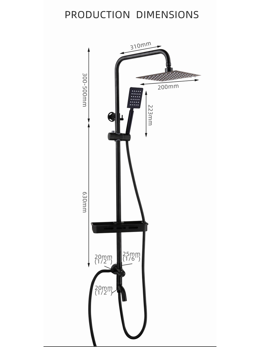 Malaysia Rain Shower Set Three Function Shower Set Connect To Water Heater Shower | Shopee Malaysia