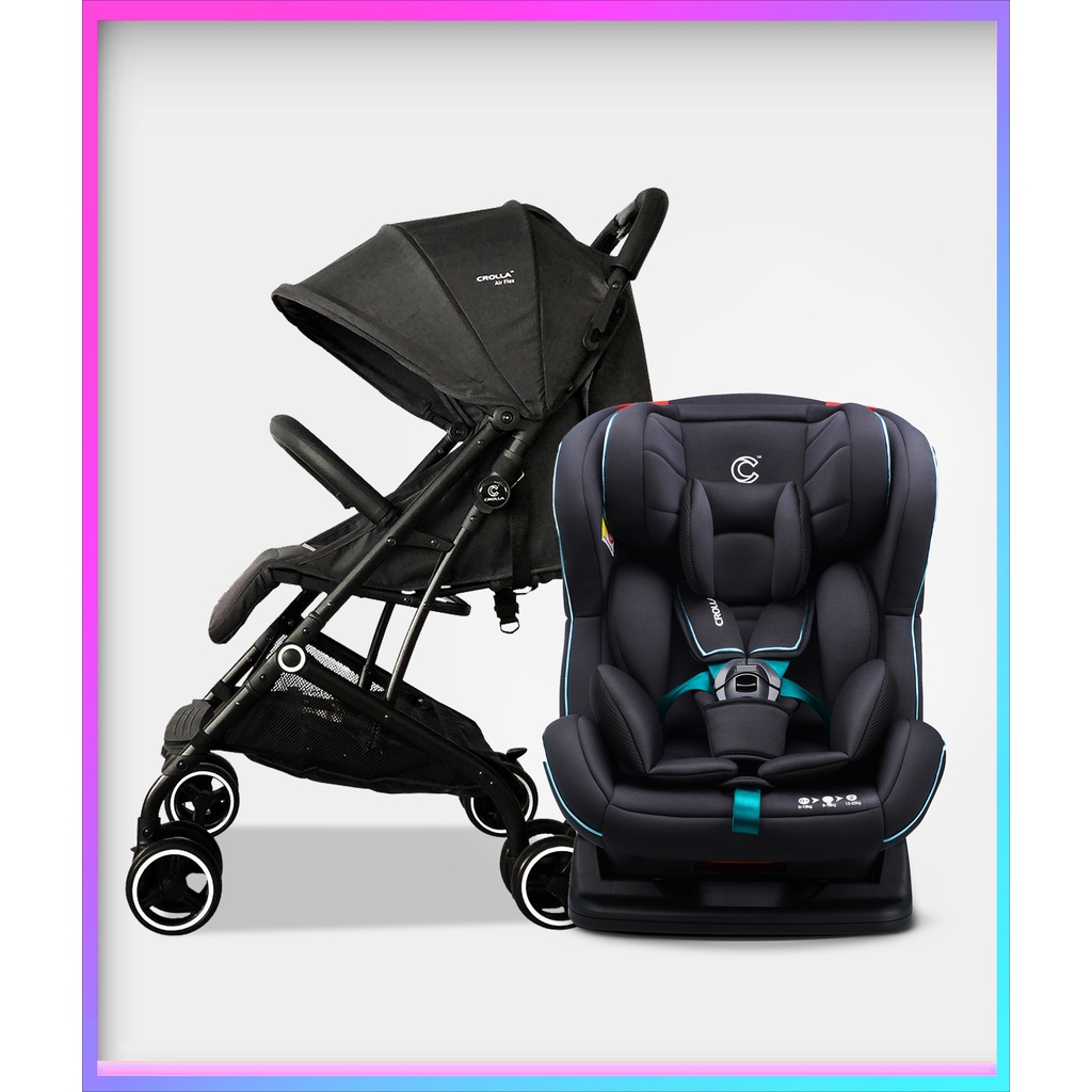Crolla Alpha Convertible Car Seat+Crolla Air Flex Compact Stroller FREE ...