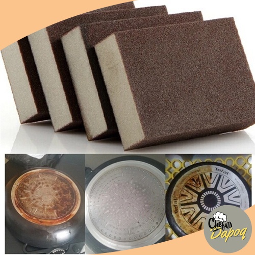 DC Nano Sponge Cleaning Carbide pad Remove Black Bottom Pot Washer ...