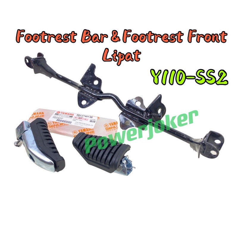 Yamaha Y110SS2/SS2/Y110 SS2 New/SS Two - Step Footrest Bar & Footrest ...