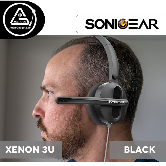 SonicGear Xenon 3U Series Stereo USB Wired Headphone with Microphone ...