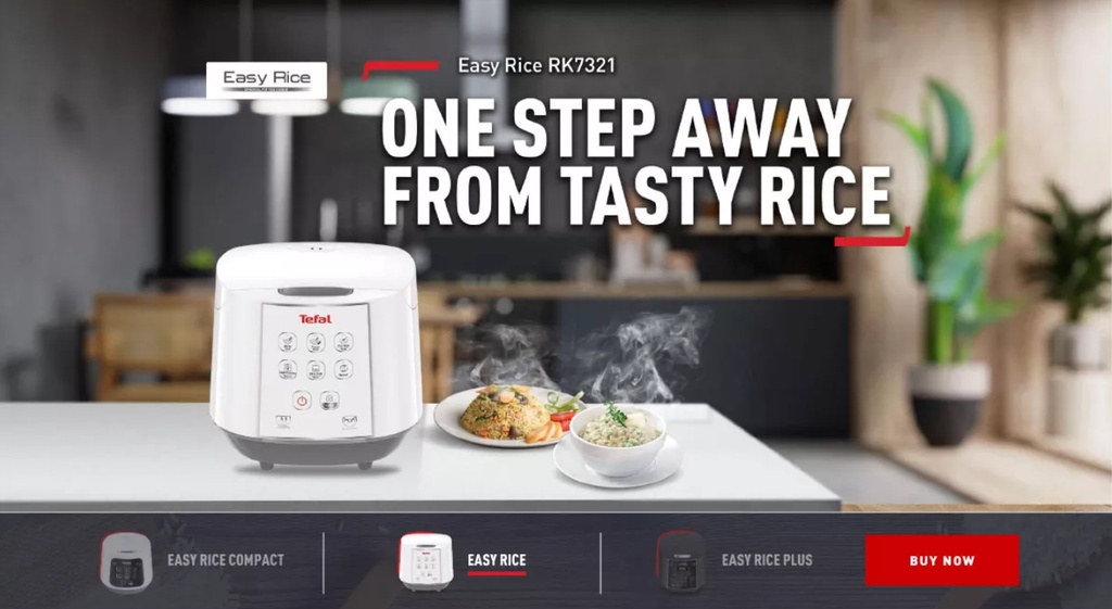 [ FREE Bubble Wrap ] Tefal RK7321 Fuzzy Logic Rice Cooker 1.8L 10 Cups ...