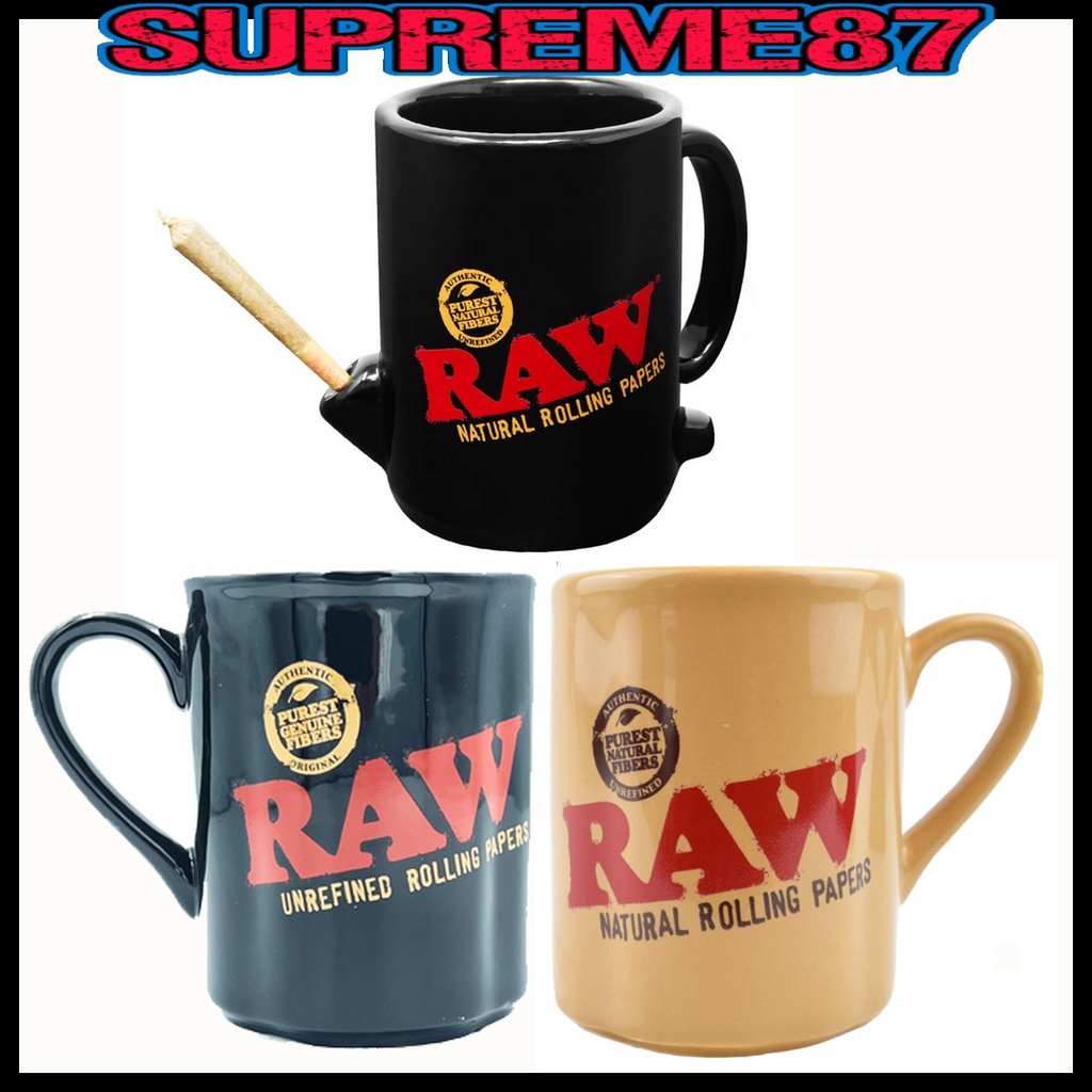 RAW WAKE UP COFFEE AND A CONE MUG RAW COFFEE MUG Collectible Mug Tan ...