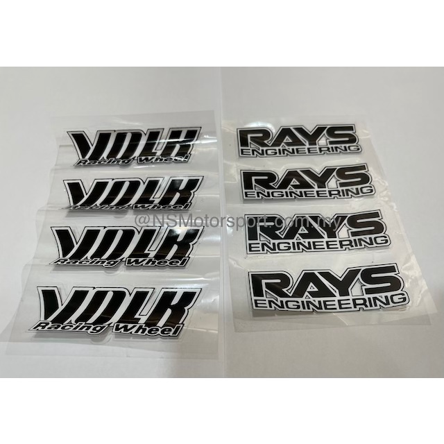 VOLK RAYS STICKER SPORT RIM WATERPROOF STICKER 1 SET FULL | Shopee Malaysia