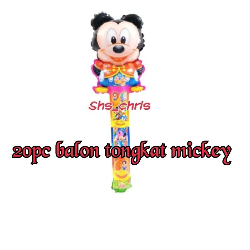 Mickey Character Stick Balloons (20PCS) | Shopee Malaysia
