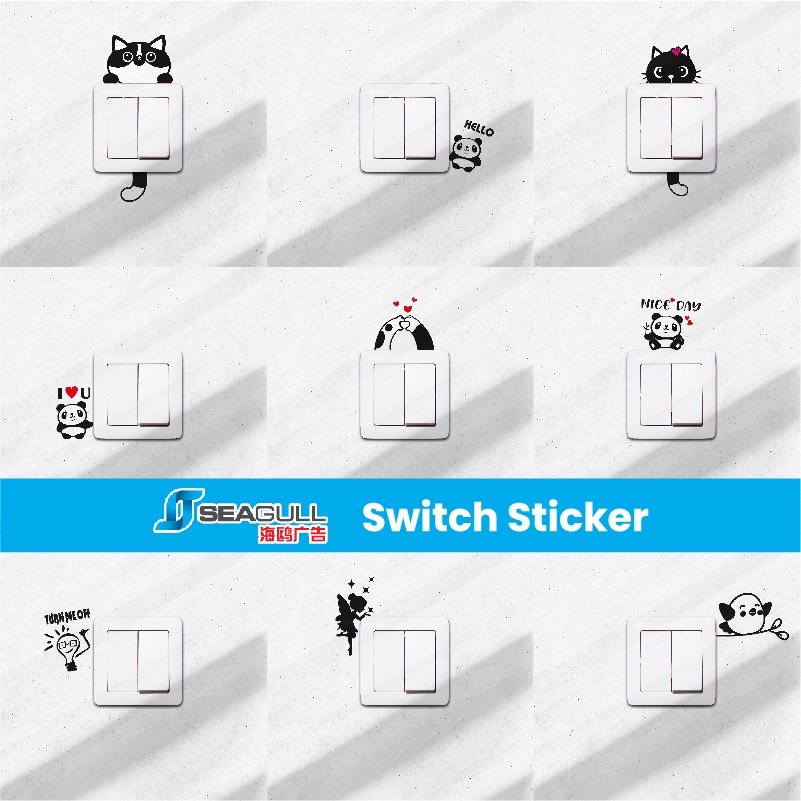 Switch Sticker Label Cute Sticker Switch Decorations Wall Sticker Light ...