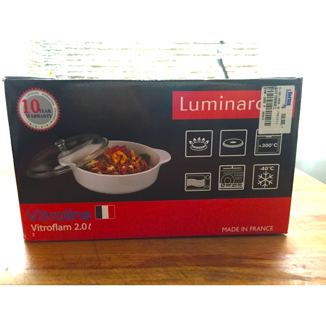 2.5L LUMINARC VITROFLAM Ceramic Pot | Shopee Malaysia
