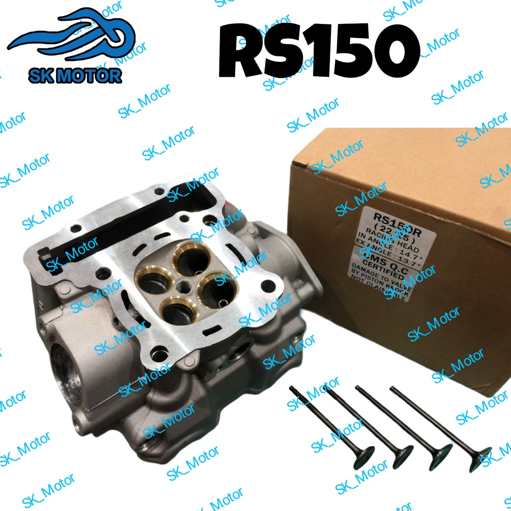 CMS Honda RS150R / RS150 Racing Head Assy (In. 25mm/ Ex. 22mm) | Shopee ...