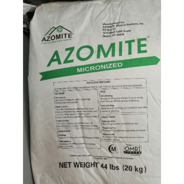 Azomite (ORGANIC TRACED MINERAL) Repack 1kg - 5kg Omri Listed | Shopee ...