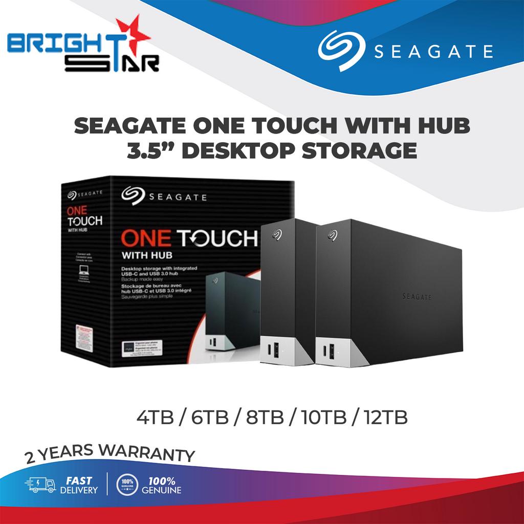 SEAGATE ONE TOUCH DESKTOP STORAGE HUB 3.5" HARD DRIVE BLACK ( 4TB/6TB ...