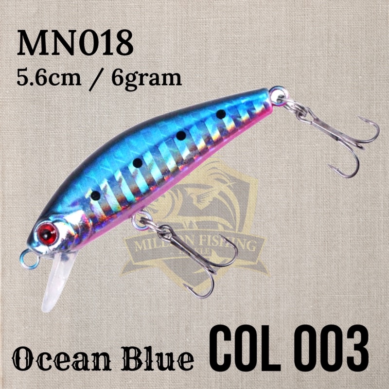 【MN018】Minion Sinking Minnow 5.6cm/6g Savior 50s Gewang Killer Peacock ...