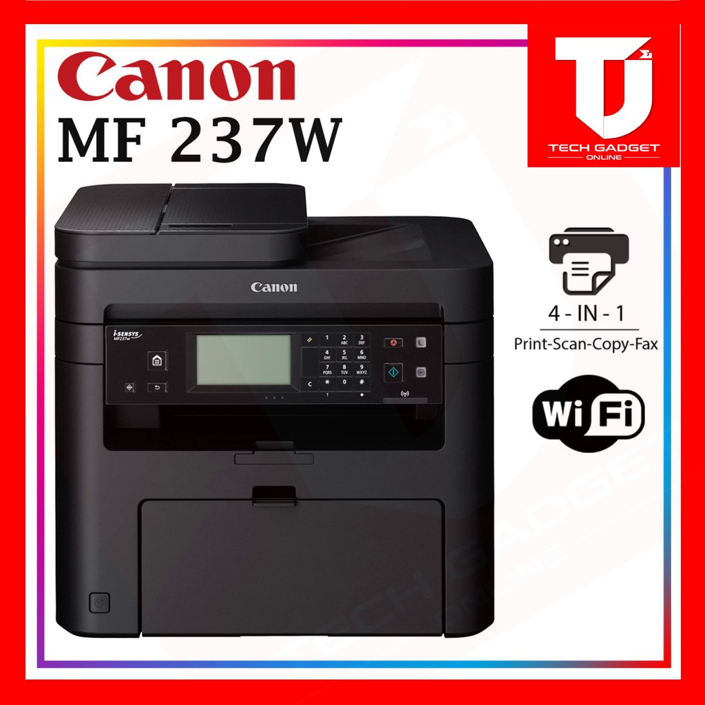 [TOP PICK] Canon MF237w imageCLASS AIO All-in-One (Print Copy Scan Fax) with wireless ...
