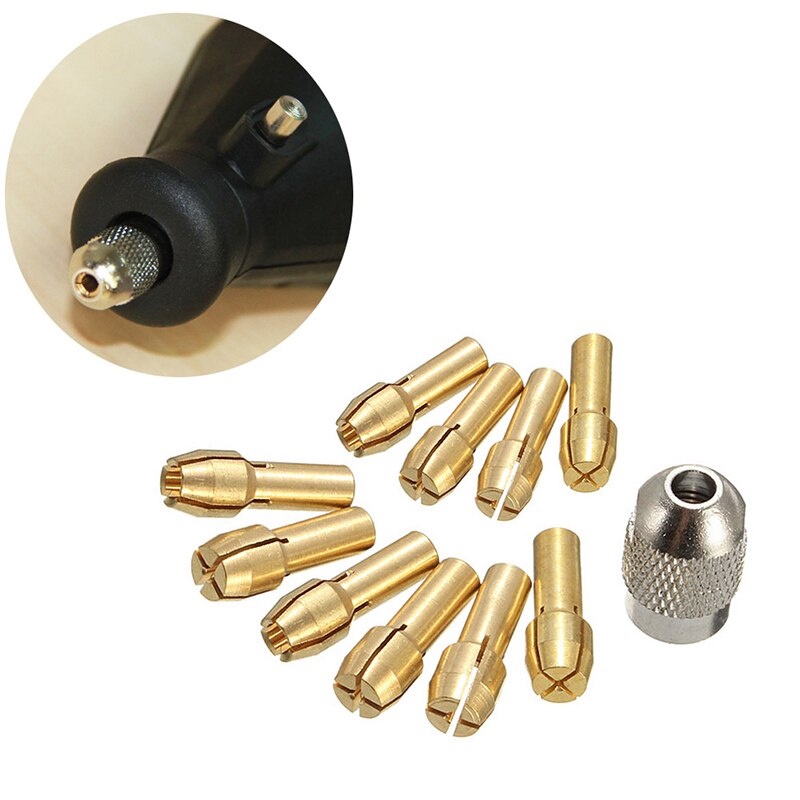 MKR Collet Chuck 0.5mm-3.2mm For Flex Shaft Flexible Shaft Electric ...