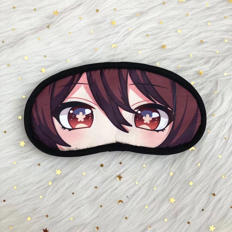 Cute Genshin Impact Eye Mask Cartoon Anime Eyeshade Yae Miko Kazuha ...