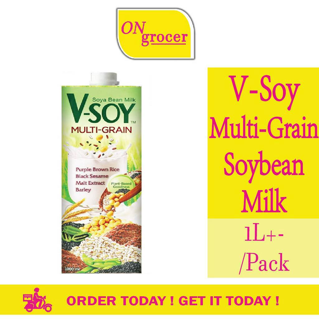 B0714 - V-Soy Multi-Grain Soybean Milk - 1L | Shopee Malaysia
