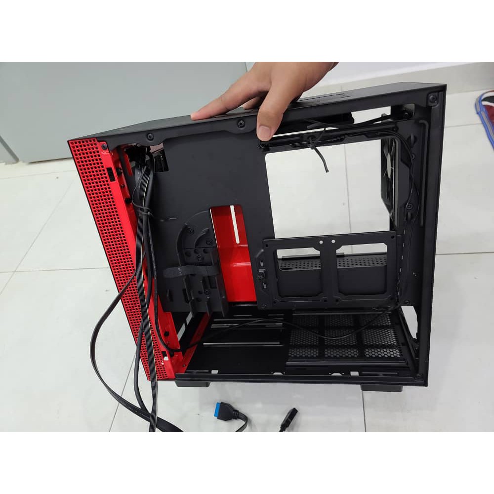 NZXT H210 Mini-ITX PC CASE (BLACK+RED) | Shopee Malaysia