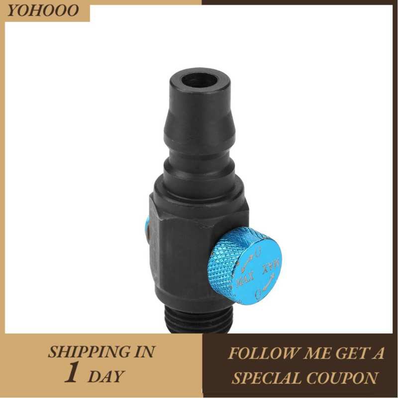 Yohooo 1/4\" Air Inlet Connector Flow Speed Control Valve Pneumatic ...
