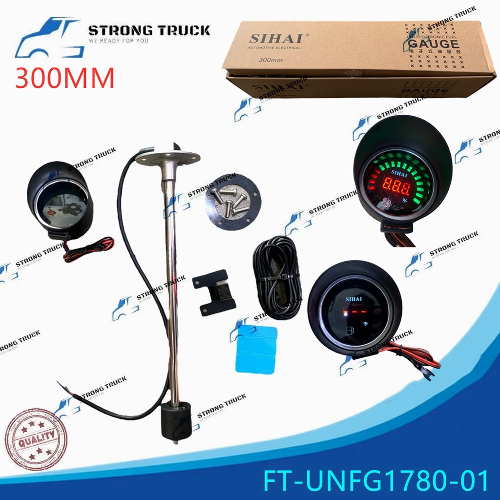 UNIVERSIAL ELECTRONIC FUEL TANK FLOAT WITH METER GAUGE LED 9V-36V 300 ...