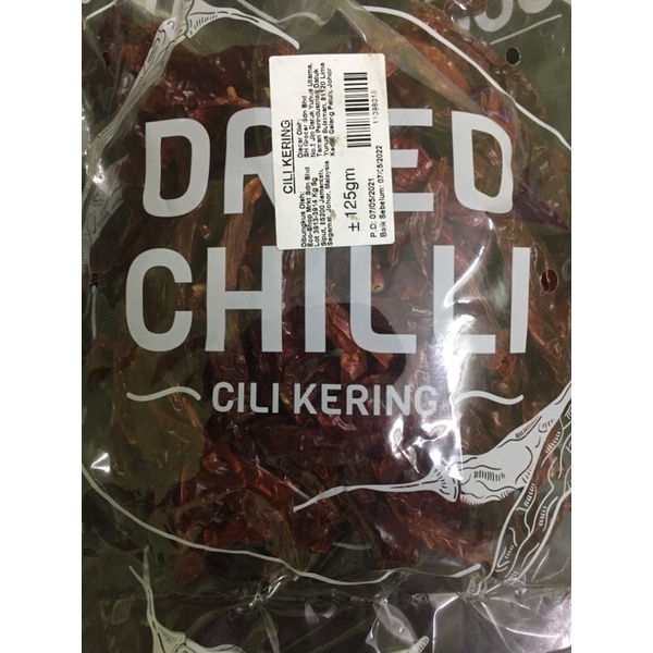 cili kering/ dried chilli 125g | Shopee Malaysia