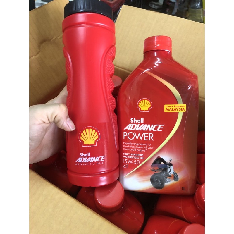 Shell Advance Power 15W50 1L Fully Syn 4T👉 PASARAN MALAYSIA PEK 100% ...