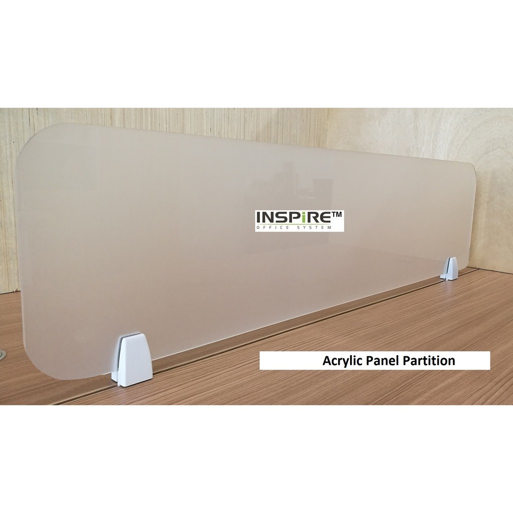 Acrylic Panel Partition 600L x 300H With Bracket | Shopee Malaysia