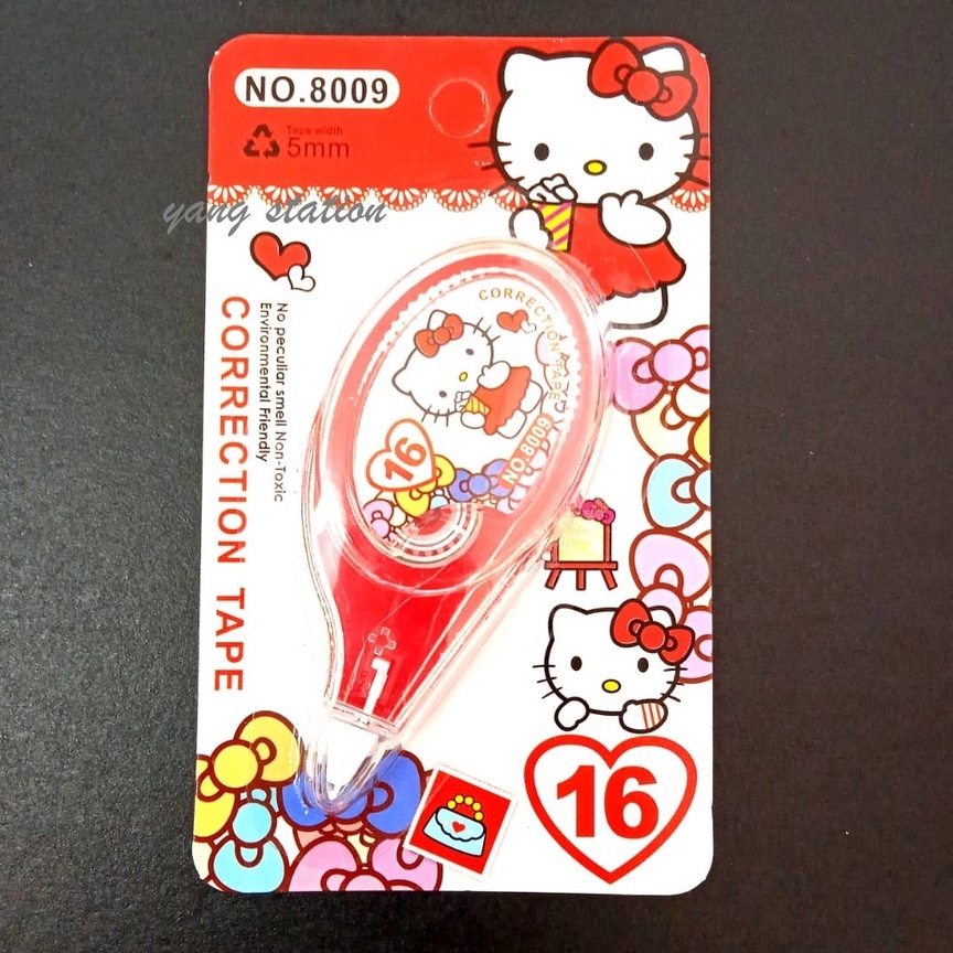 HELLO KITTY Correction Tape Stationery Eraser Pemadam Tape Hello Kitty ...