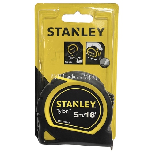 Stanley Measuring Tape 3.5mtr 5mtr 8mtr Powerlock & Tylon Black Chrome ...
