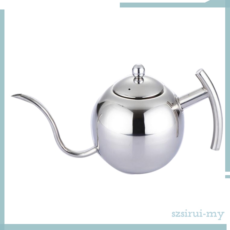 [ Stainless Steel Teapot Kettle pot with Tea Infuser Strainer , Coffee ...