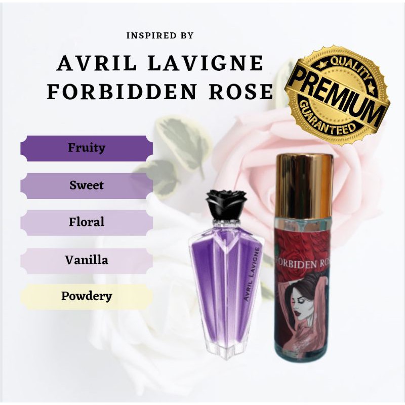 💯High Quality EDP Inspired Avril Lavigne Forbidden Rose Perfume 35ML ...