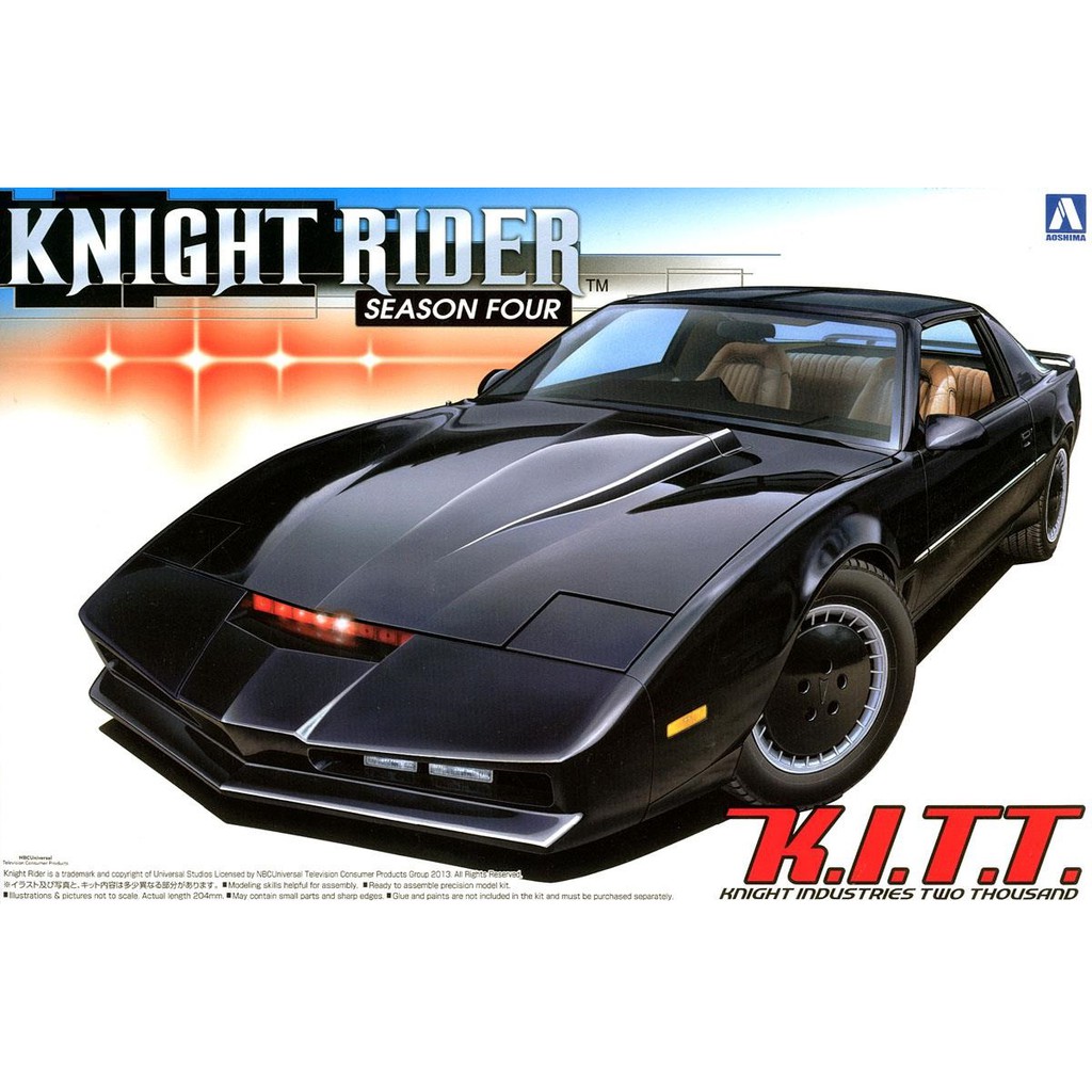 Car Model 1/24 Aoshima Knight 2000 K.I.T.T. Season Four Plamo Modelkit ...